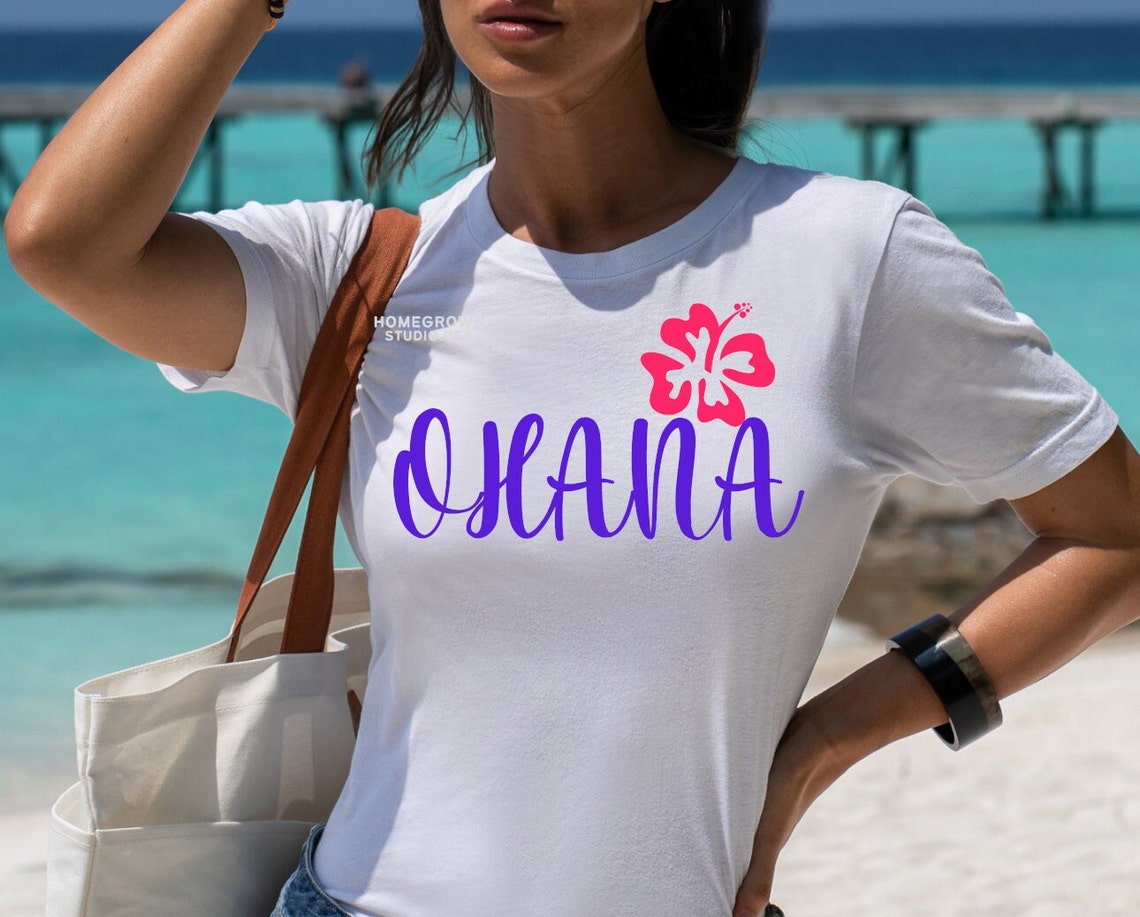 Ohana With Hawaiian Flower Svg, Ohana Svg, Family Svg, Ohana Png ...