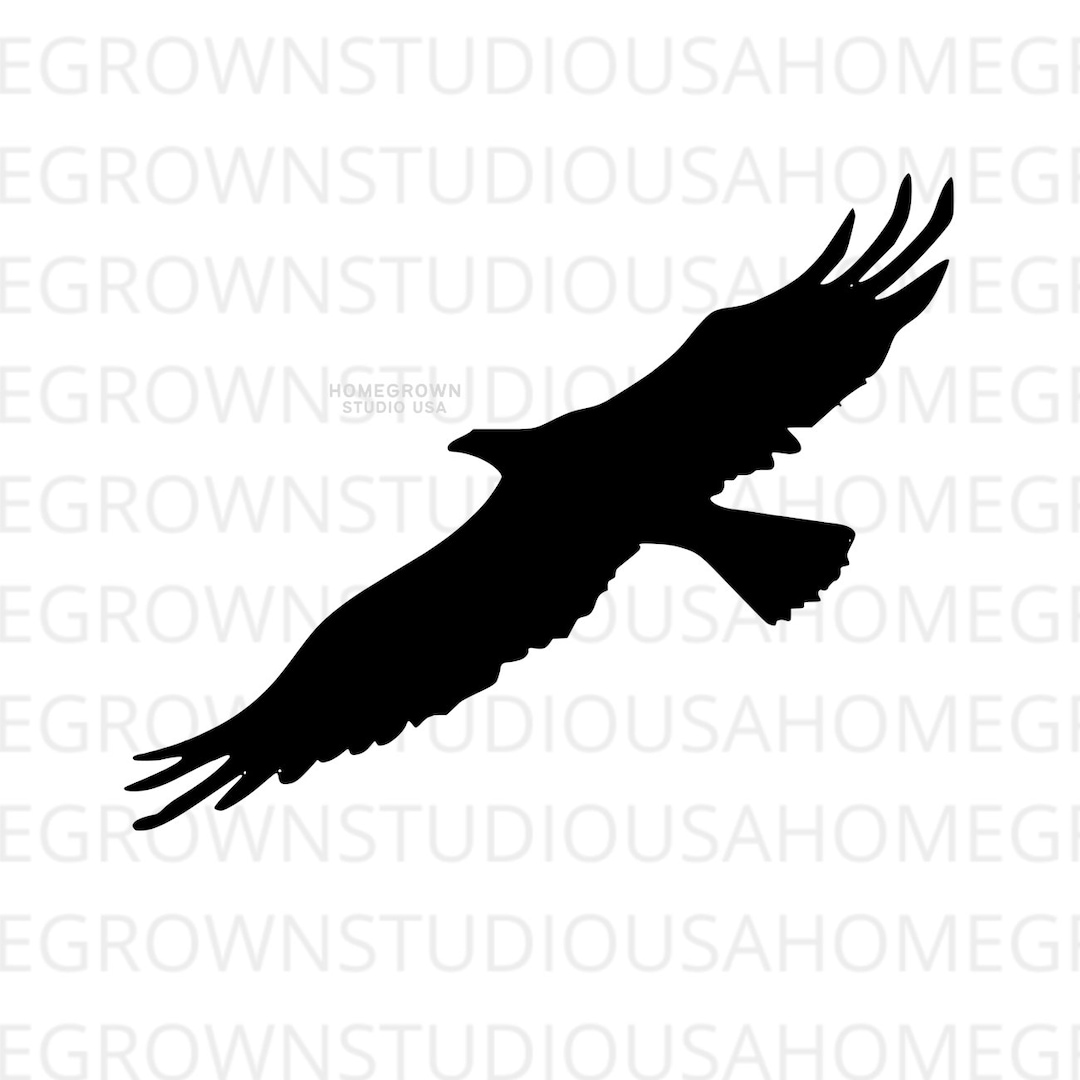 Flying Bird SVG, Wings Svg, Bird Silhouette Vector Clipart, Svg, Dxf ...