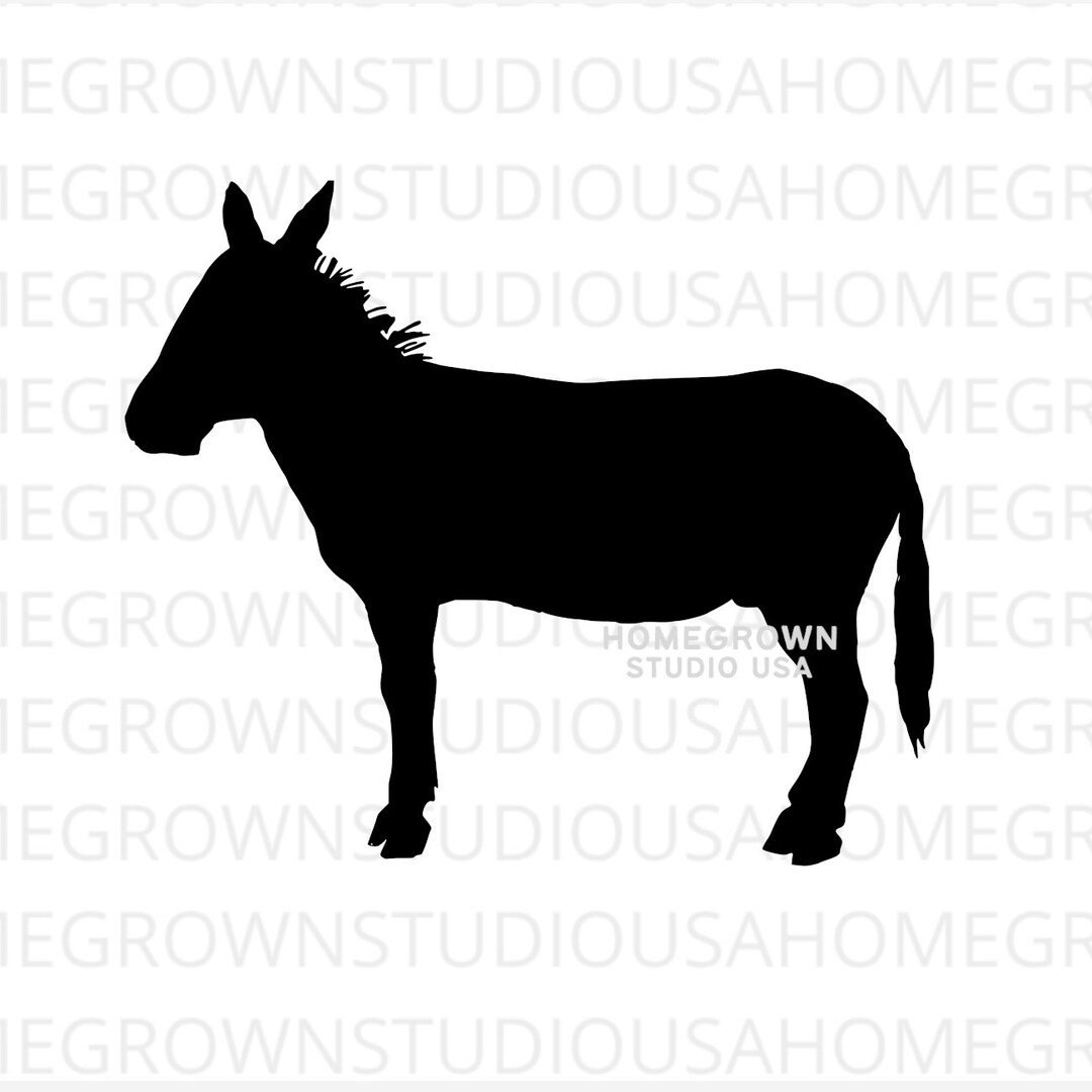 Esel Svg, Esel Svg, Esel Silhouette Clipart Svg, Dxf, Eps Png Jpg ...