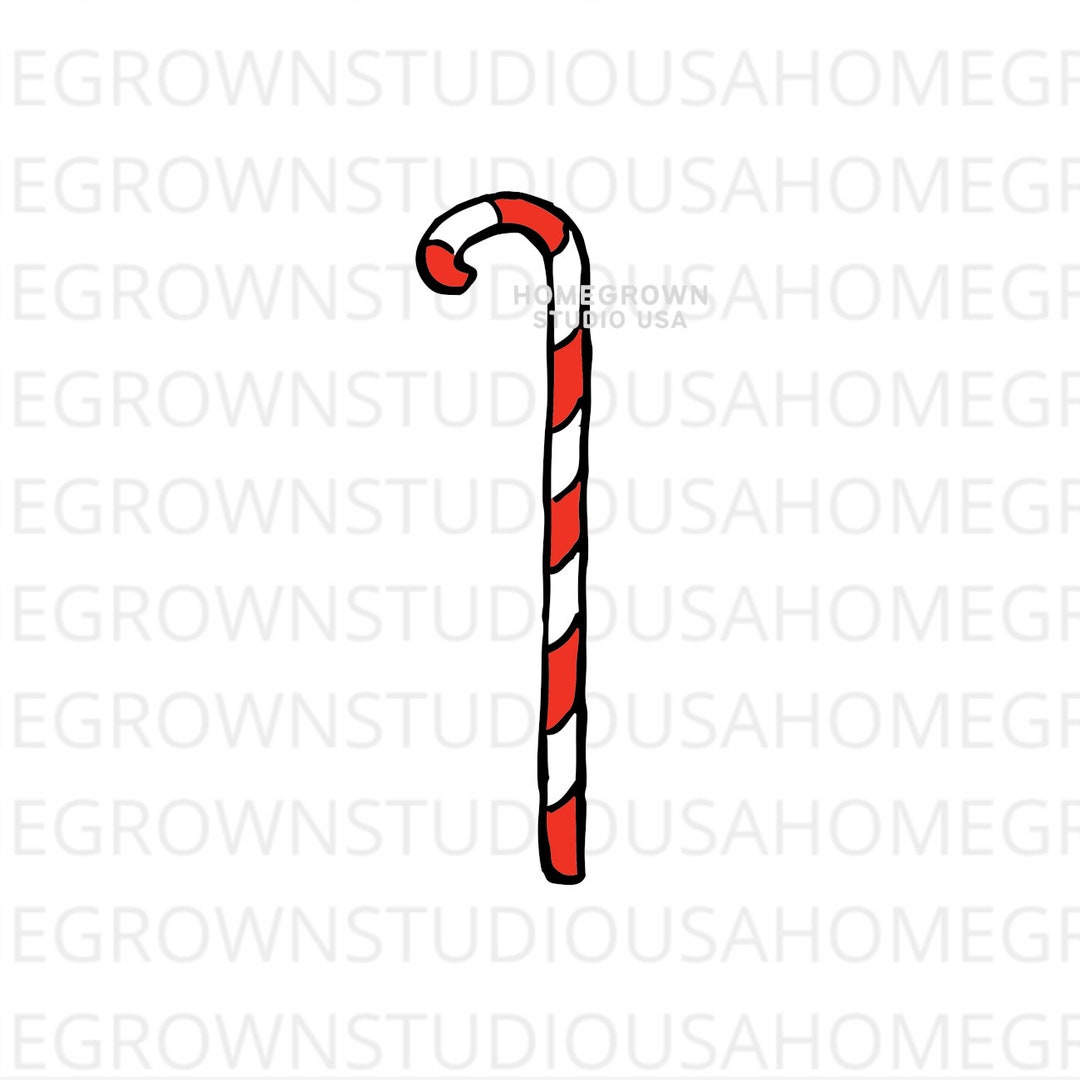 Candy Cane Svg, Candy Cane PNG, Christmas Candy Clipart, Svg, Dxf, Eps ...