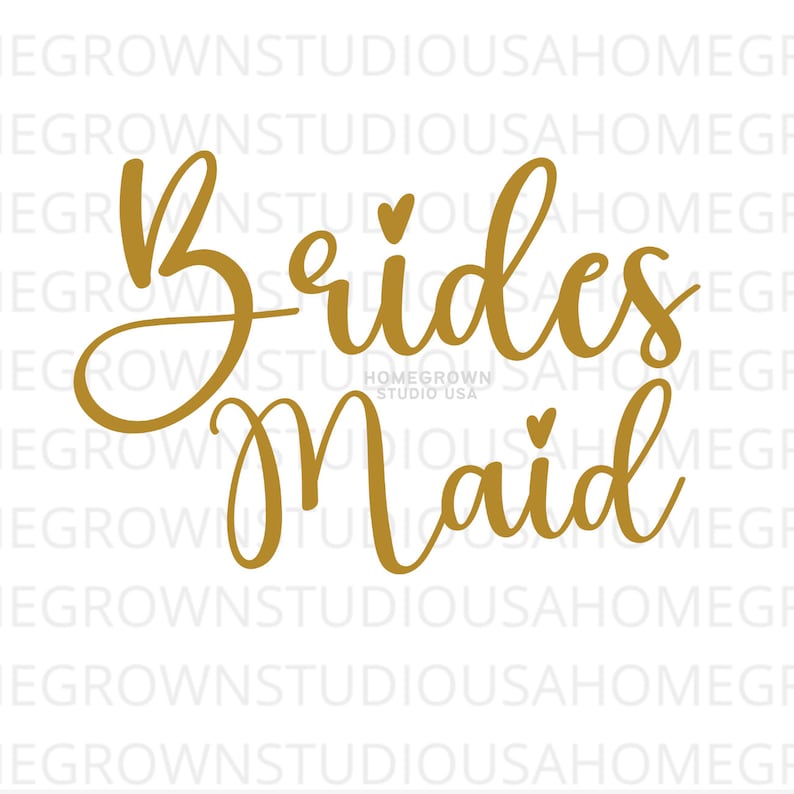 Brides Maid SVG Bridal Party Svg Bachelorette Party Bride - Etsy