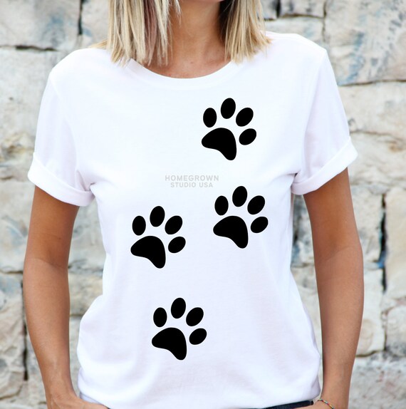 Paw Print Tracks Svg Cat Dog Paw Printspet Clipart Svg Dxf | Etsy