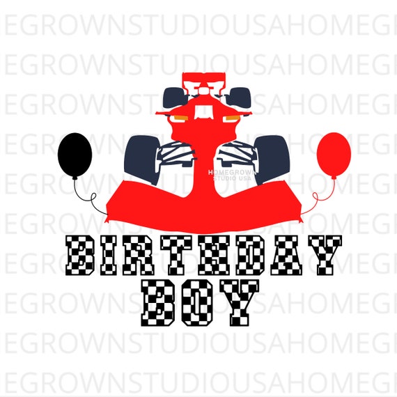Racecar Birthday Boy Svg Racecar Happy Birthday Shirt Race - Etsy