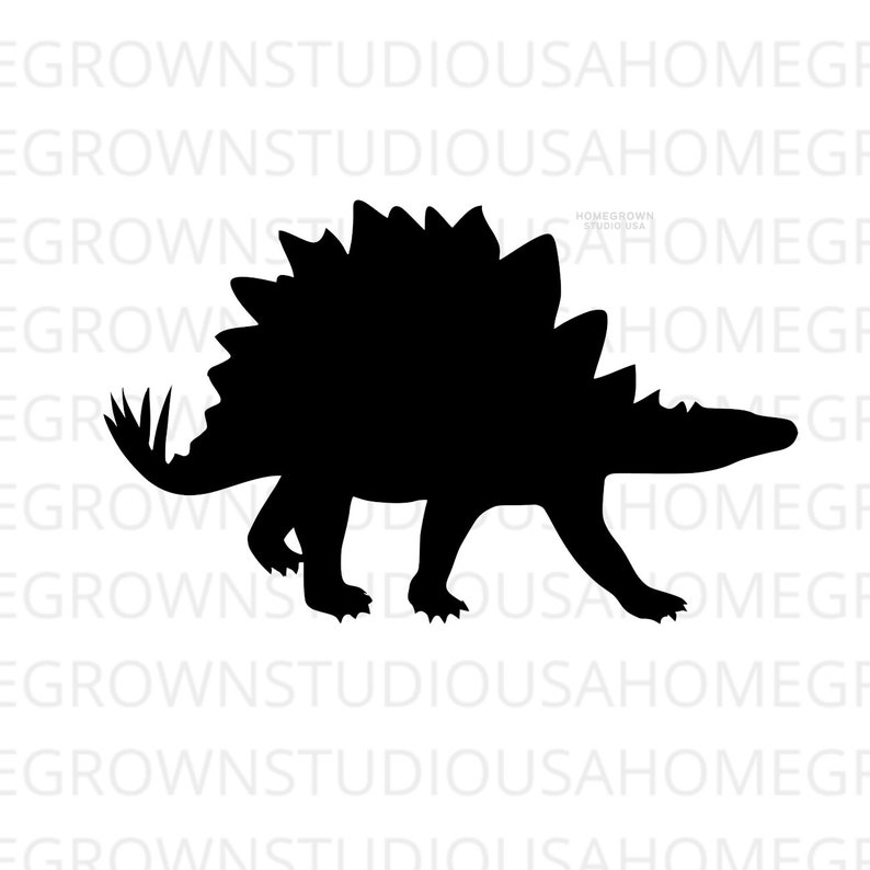 Stegosaurus Svg Dinosaur Svg Dino Dinosaur Clipart | Etsy