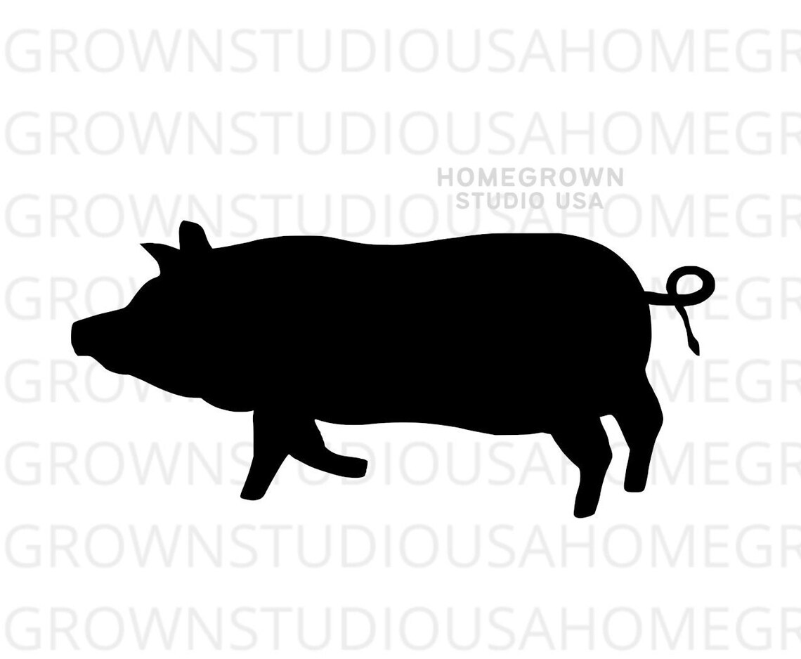 Pig SVG Farm Animals Svg Farm Life Svg Pig Clipart Svg - Etsy