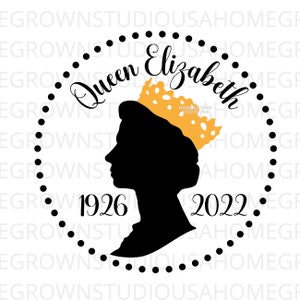 Queen Elizabeth Svg, Queen Elizabeth Emblem, English Queen Merchandise ...