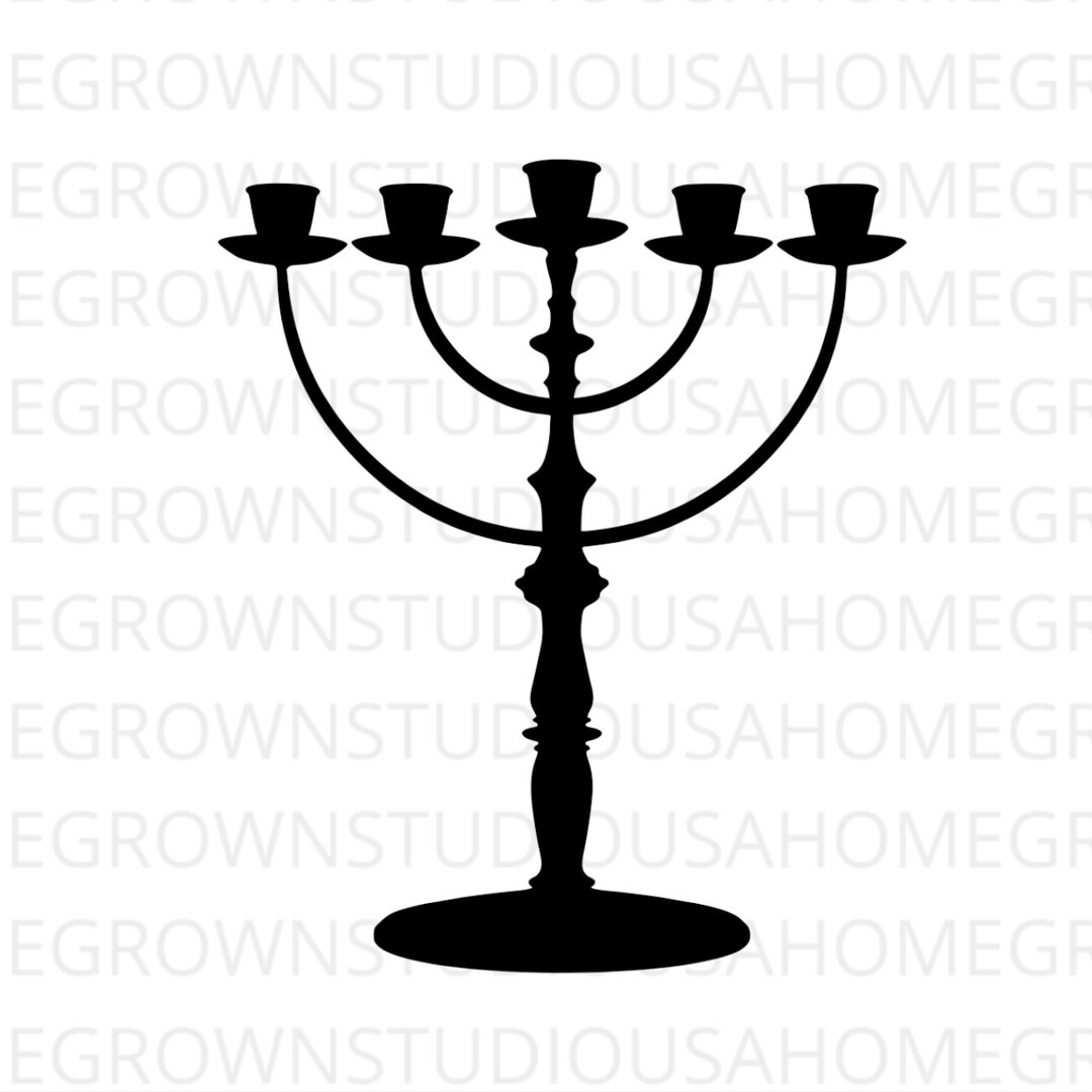 Candlestick Svg, Candle Svg, Candlestick Holder Clipart Files Cricut ...