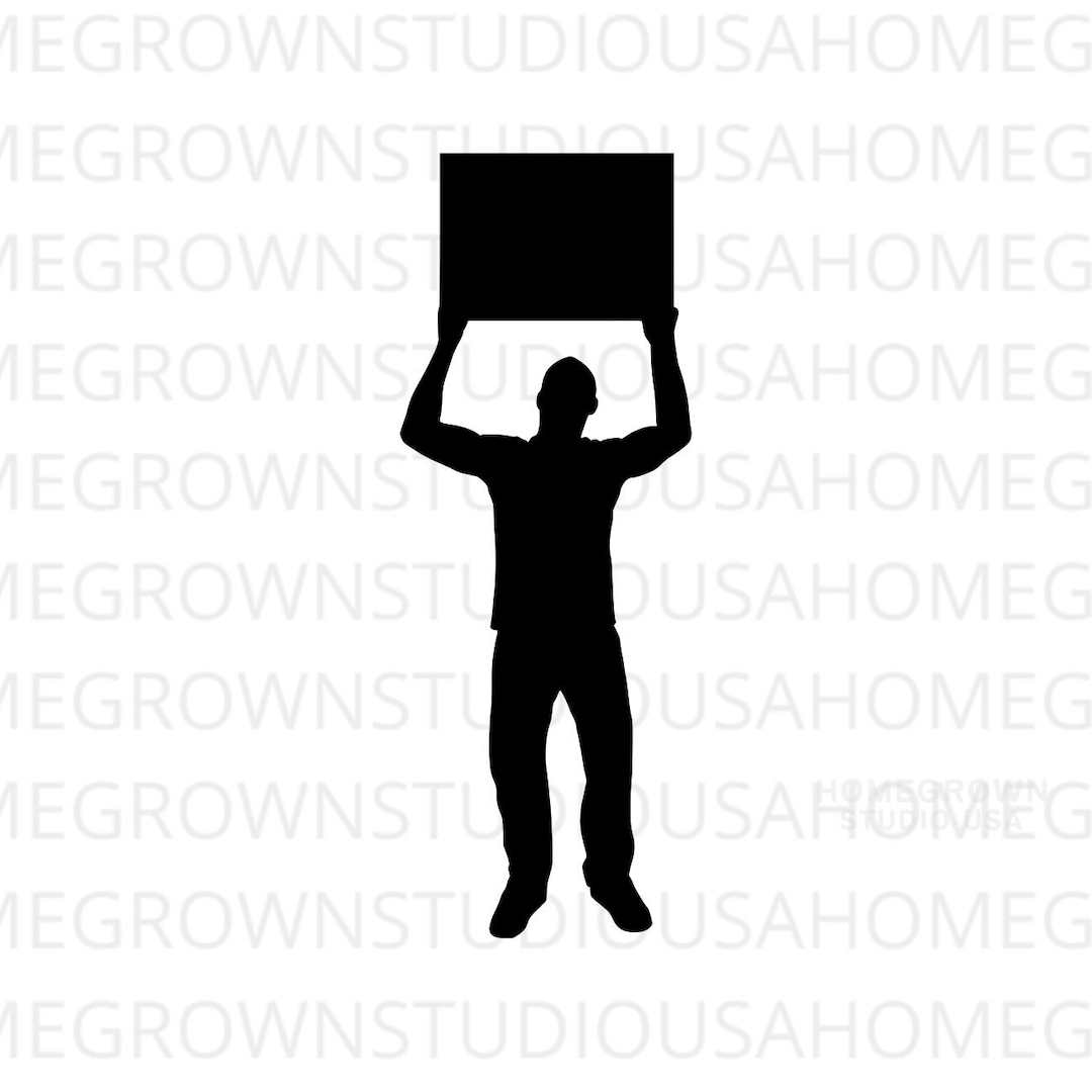 Protester Svg Protest March Svg Protester Holding Sign Protest March ...