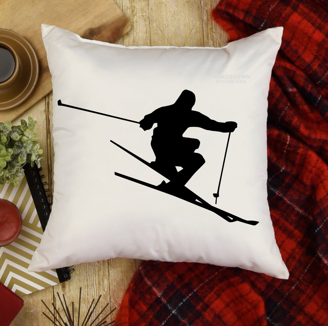 Snow Skier Svg, Skiing Clipart, Downhill Racing Snow Sports, Commercial ...