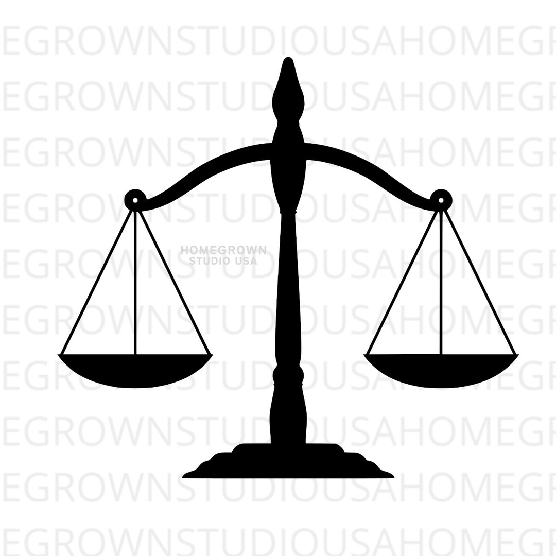 Scales of Justice Svg, Lawyer Svg, Judge Svg, Law Clipart, Svg, Dxf ...