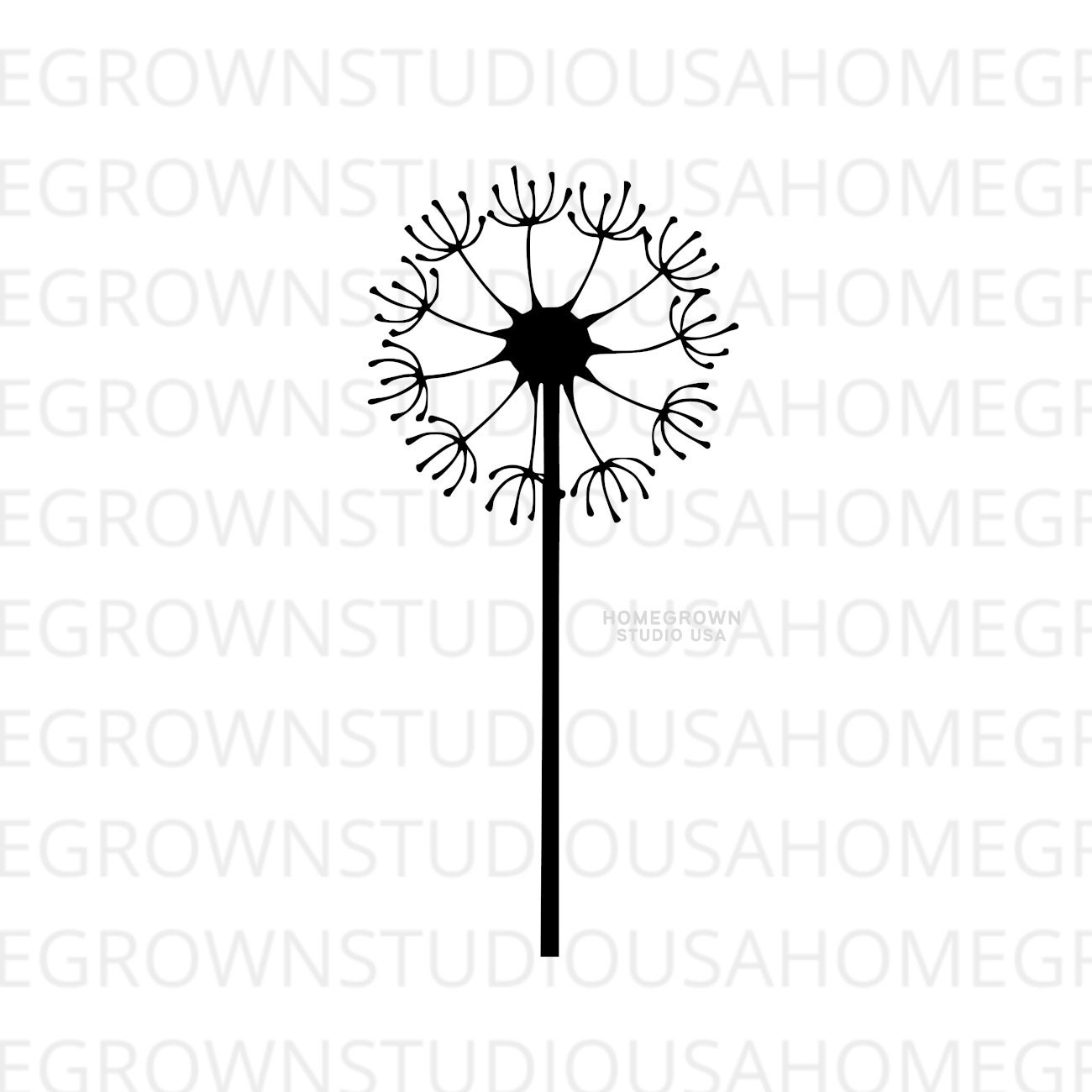 Dandelion Svg Dandelion Png Flower Svg Dandelion Wildflower - Etsy Canada