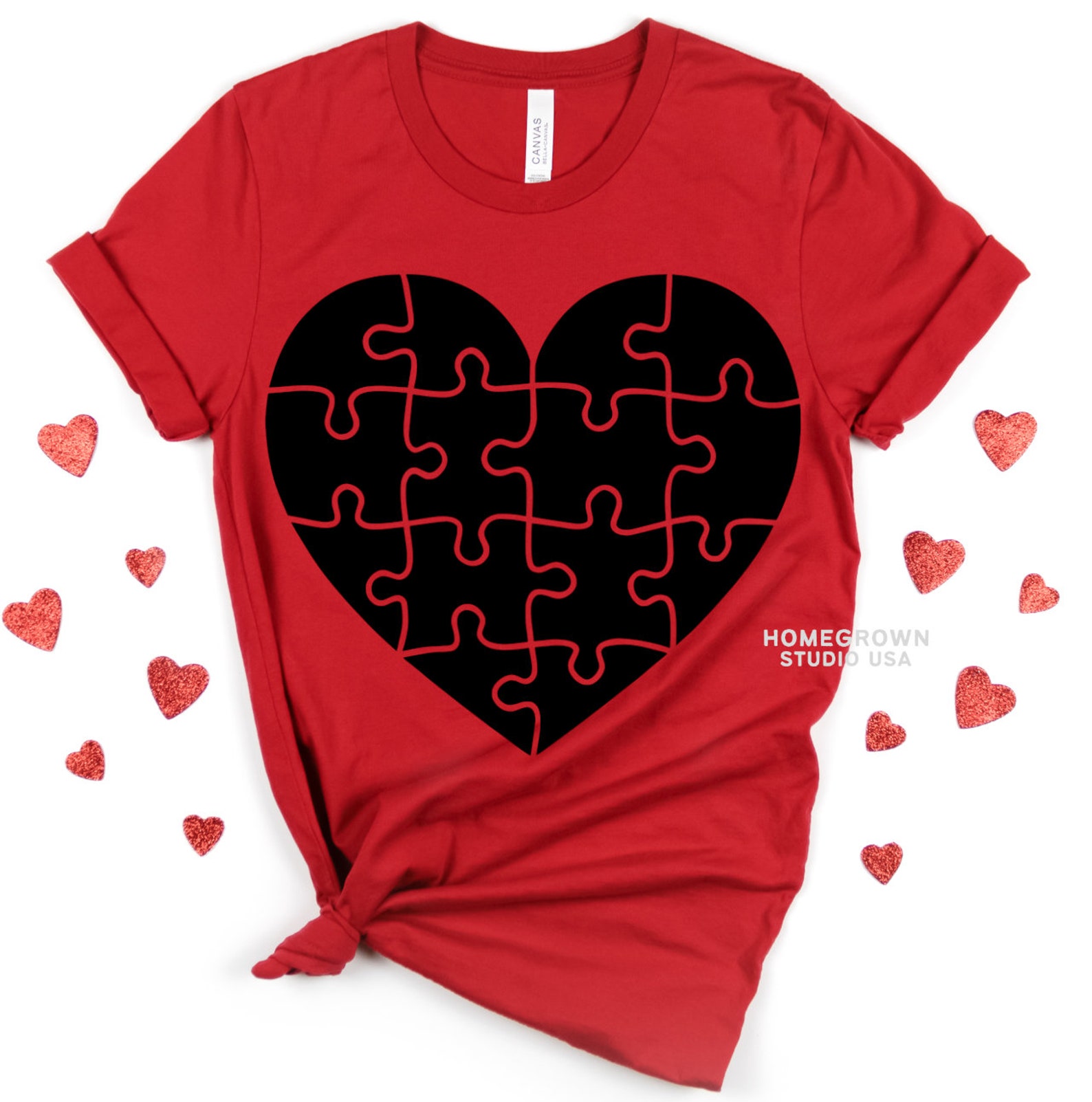 Heart Puzzle Svg Heart Svg Jigsaw Puzzle Pieces Clipart - Etsy