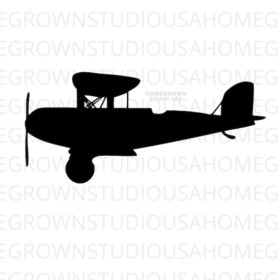 Biplane Svg Airplane Svg Vintage Plane Vector Clipart Svg - Etsy