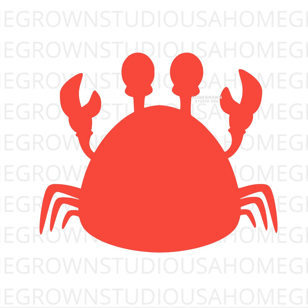 Crab Svg, Ocean Beach Clipart Vector Svg, Crab Png, Animal, Commercial ...
