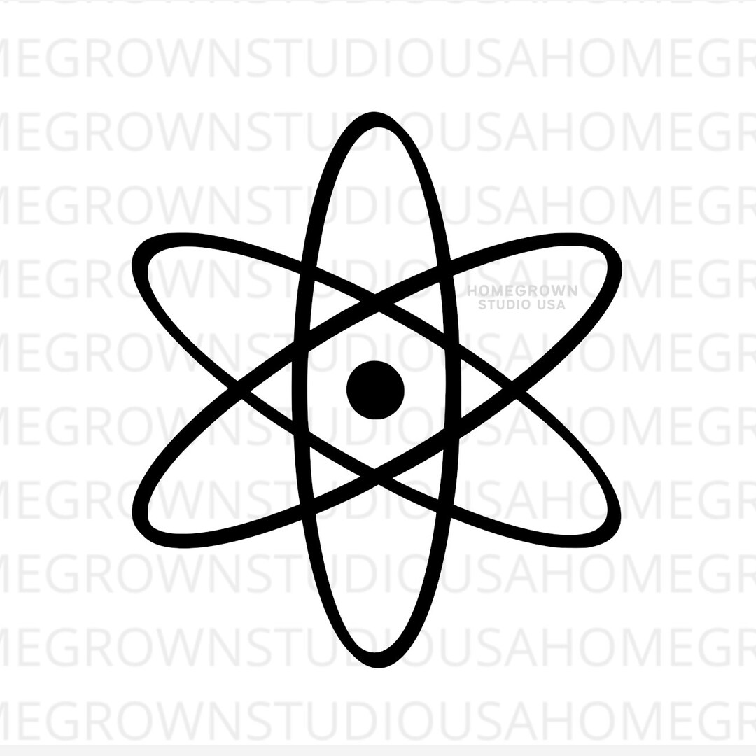 Atom Symbol Svg, Molecule Element Science Chemistry Clipart Commercial ...