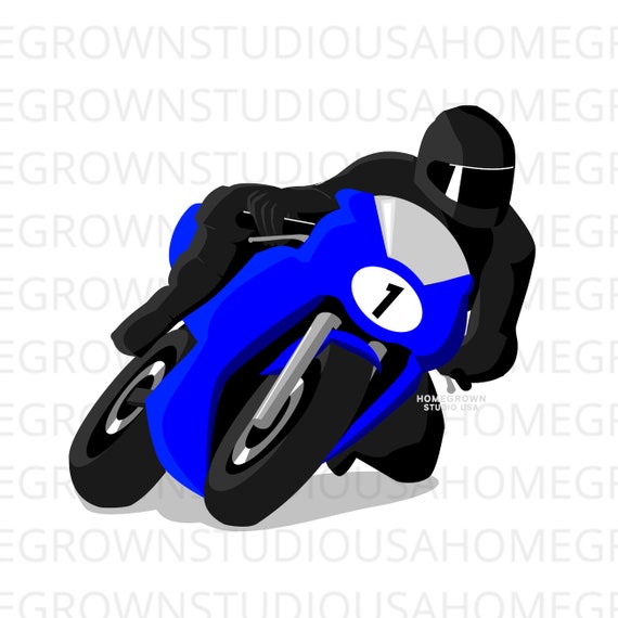 Motorcycle Racing Svg Motorcycle Clipart Racing Sports - Etsy