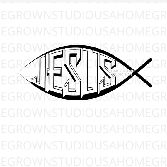 Jesus Fish Svg Jesus Easter Svg Faith Svg Christian Jesus - Etsy
