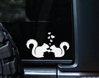 Squirrel Car Decal Sticker - Etsy
