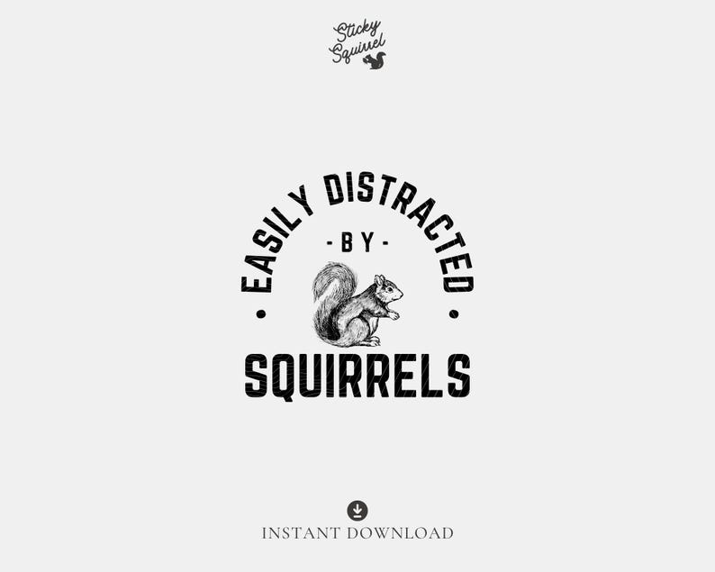 Easily Distracted by Squirrels PNG, Forest Animal Png, Cottagecore Png ...