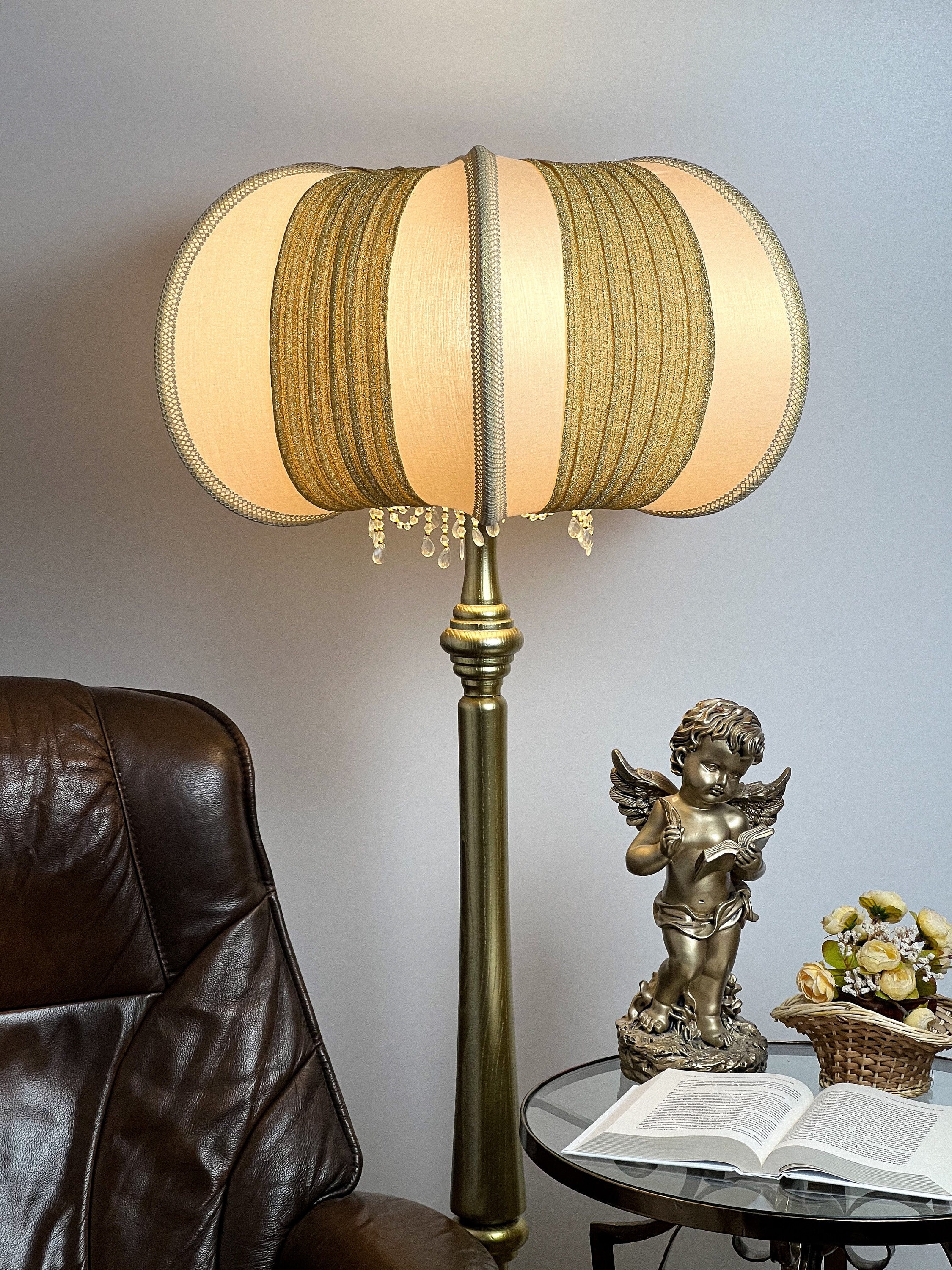 Modern Lampshades Large and Handmade With Authentic Gold Lighting - Etsy