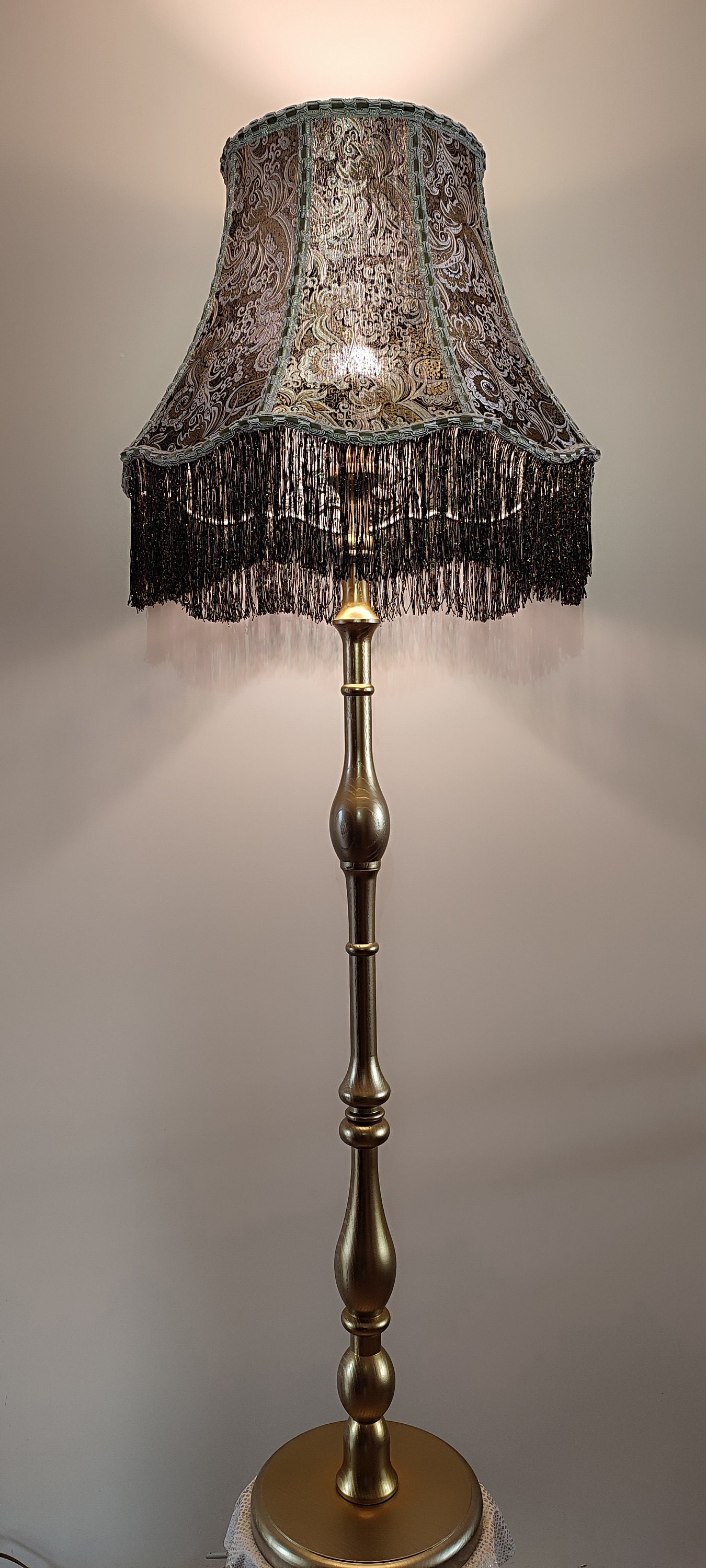 Lampshade, Fabric Lampshade, Unique Lamp Shades, Golden Lampshade - Etsy