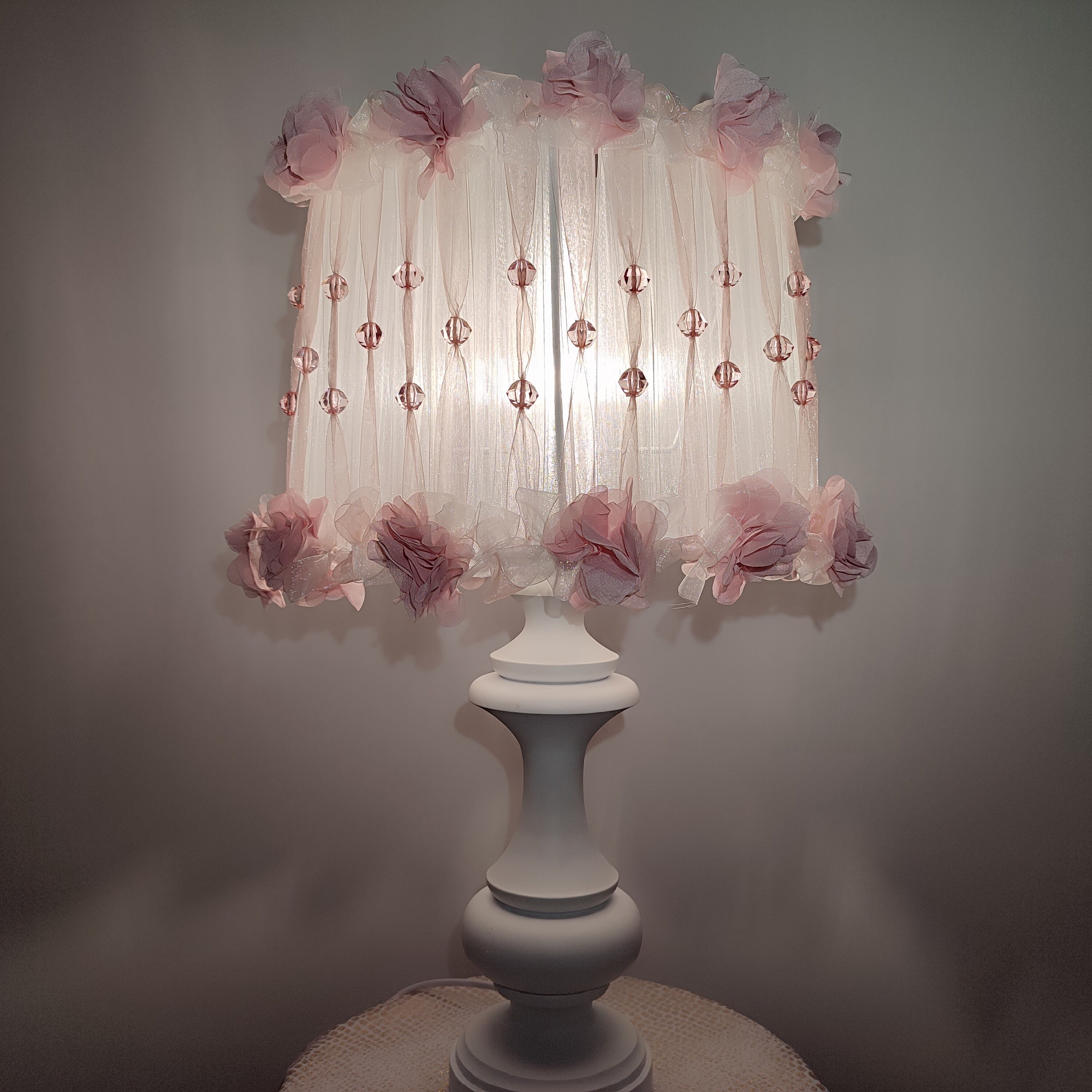 Lampshade, Floral Shade, Art Deco . - Etsy