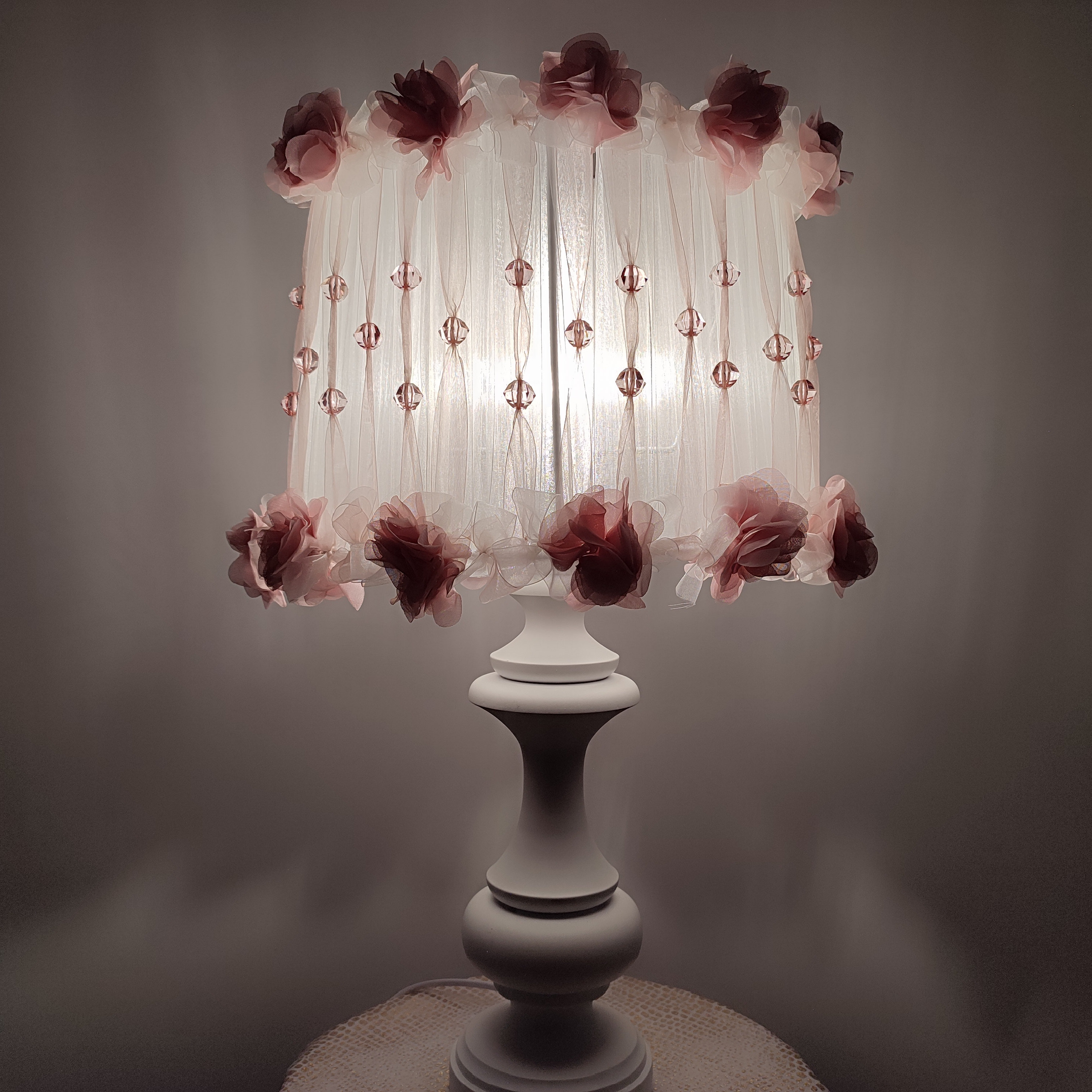 Lampshade, Floral Shade, Art Deco . - Etsy