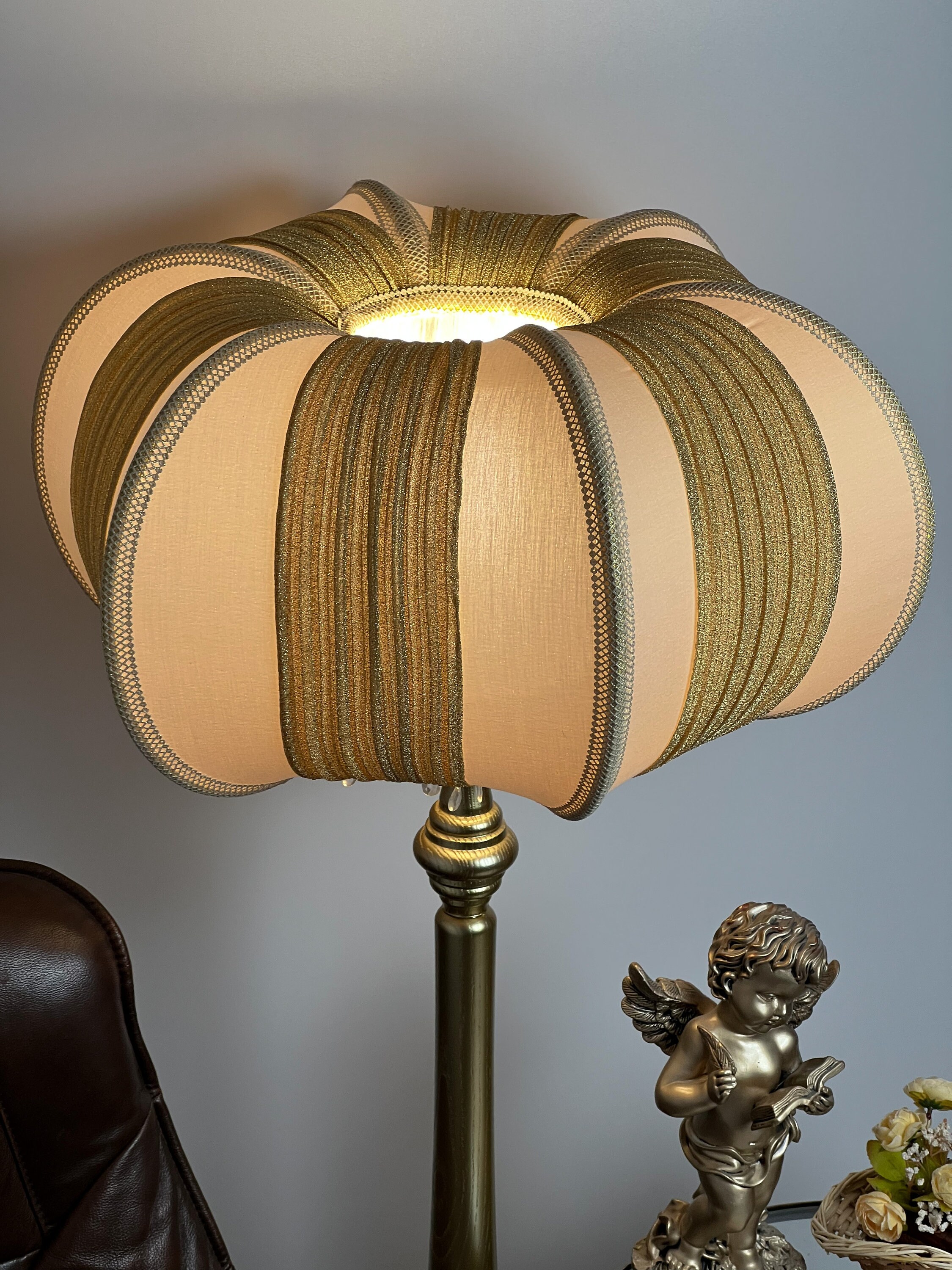 Modern Lampshades Large and Handmade With Authentic Gold Lighting - Etsy