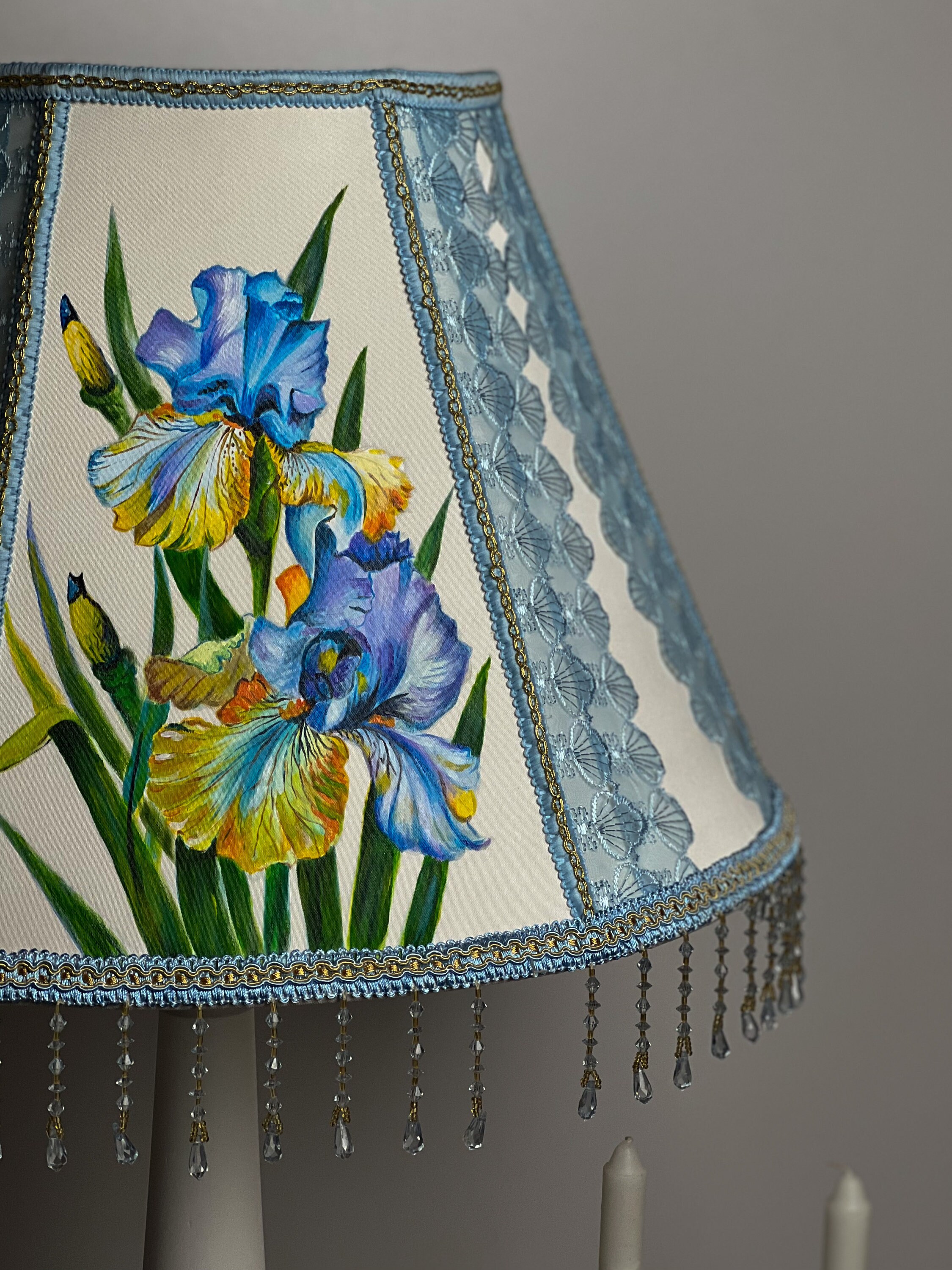 Lampshades, Art Deco Lamps, Flower Lamps, Unique Lamp Shades, Handmade ...