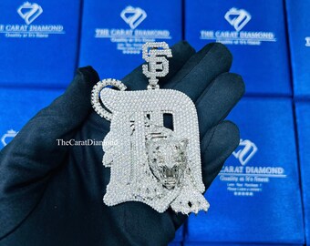Iced Out Pendant Tiger - Etsy