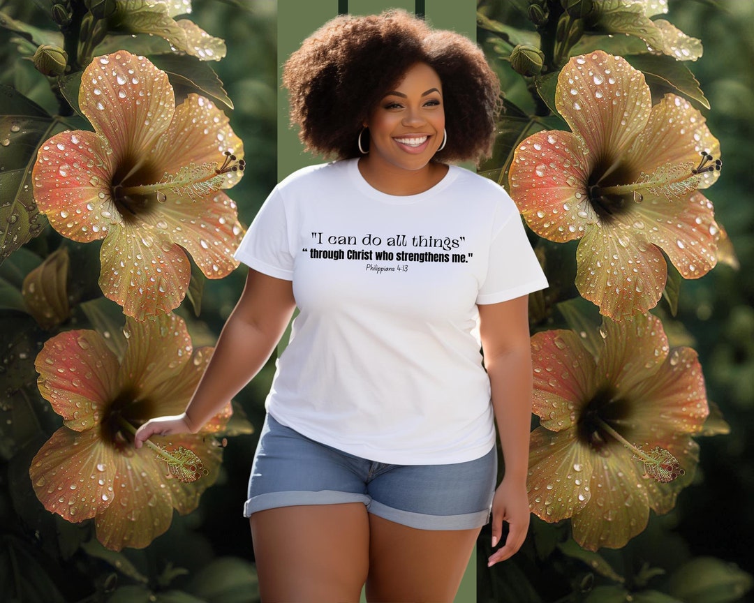 Motivational Bible Verse T-shirt, Christian Tee, Inspirational ...