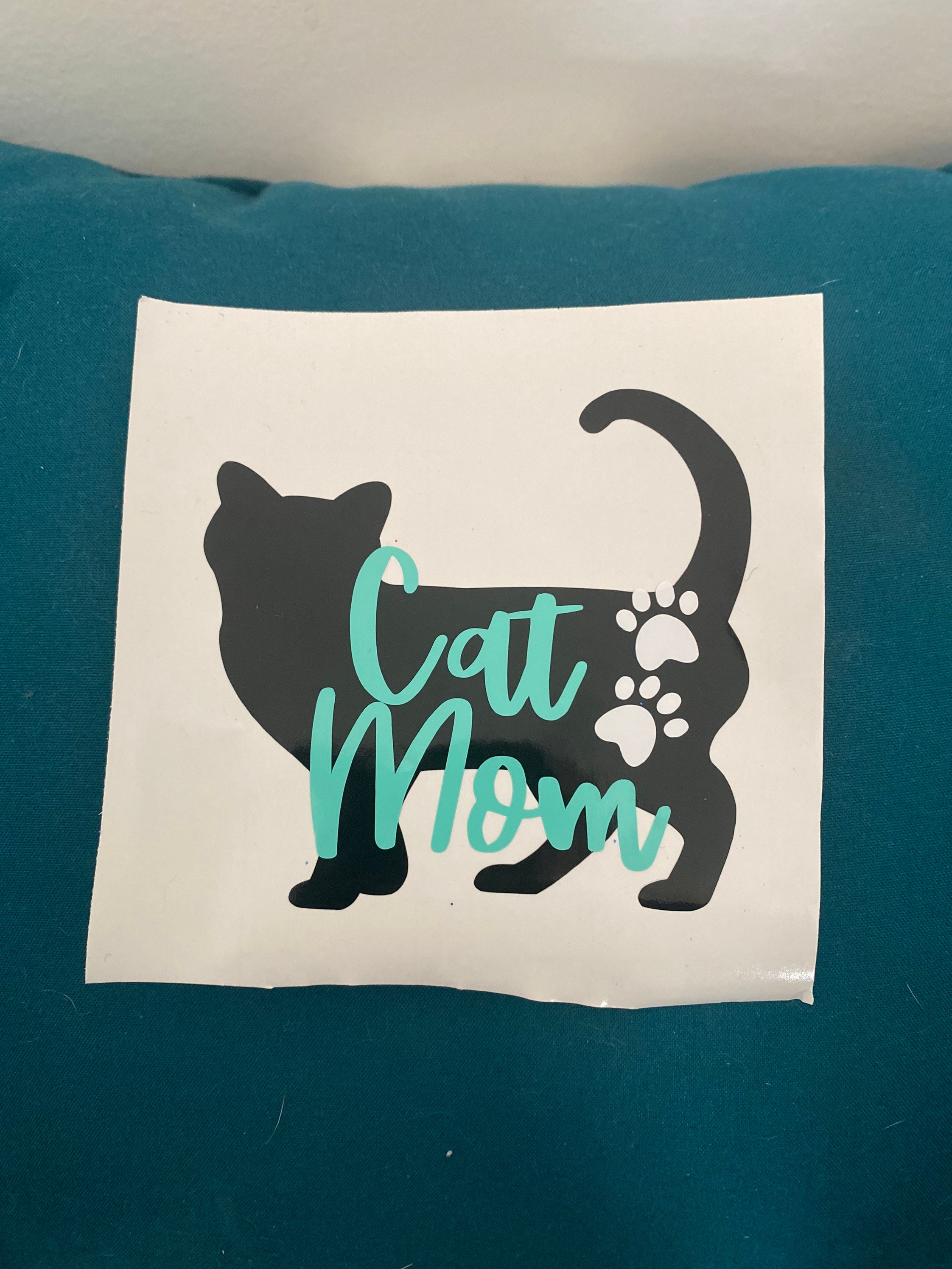 Cat Mom Decal - Etsy