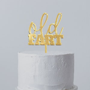 Cake Topper | Old Fart - Etsy