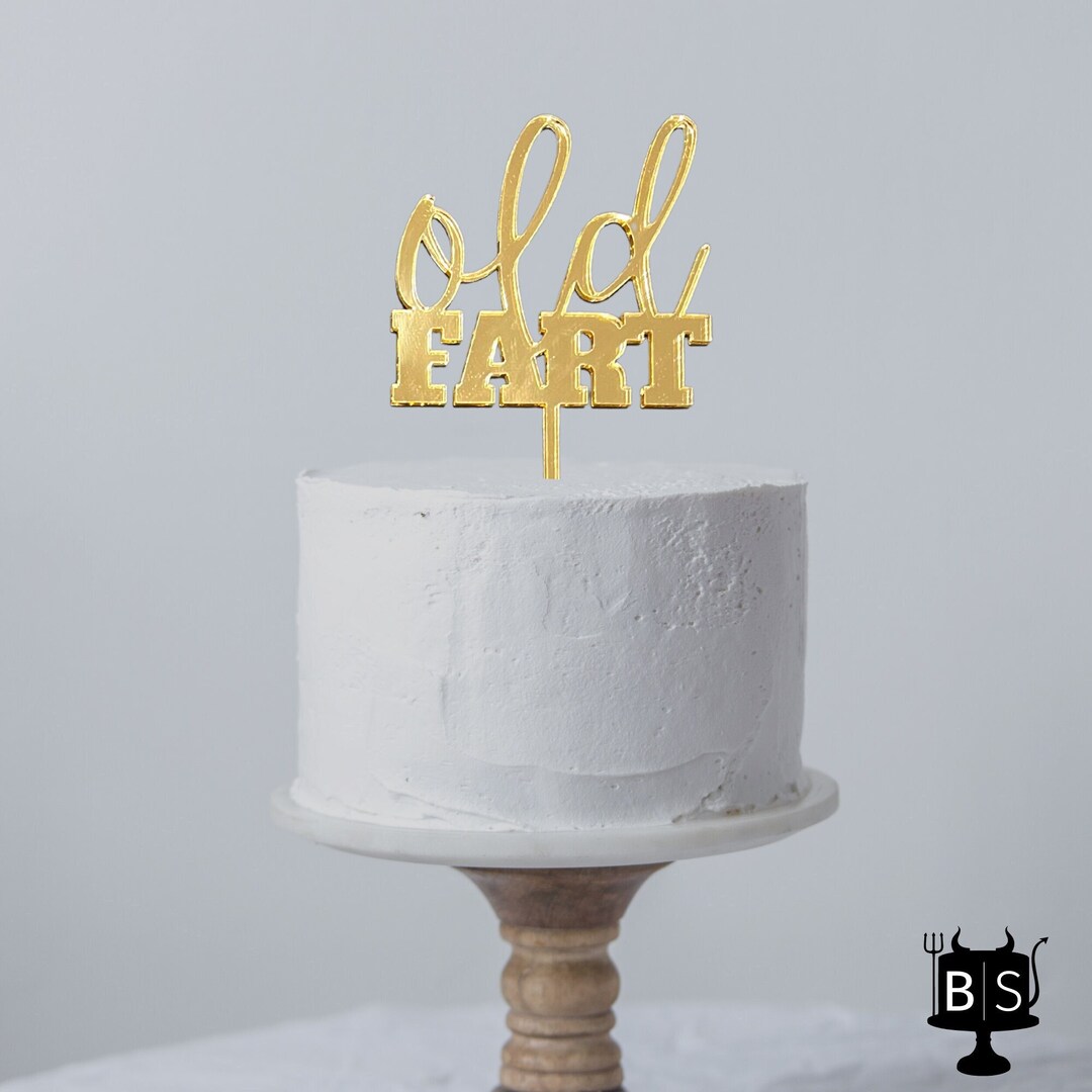 Cake Topper | Old Fart - Etsy