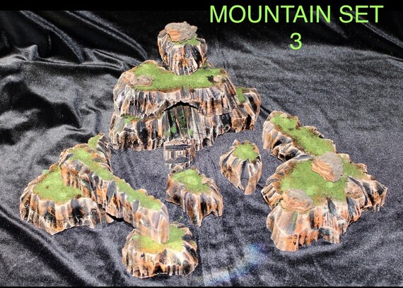Tabletop Gaming Terrain Mountain Terrain Scenery | Etsy