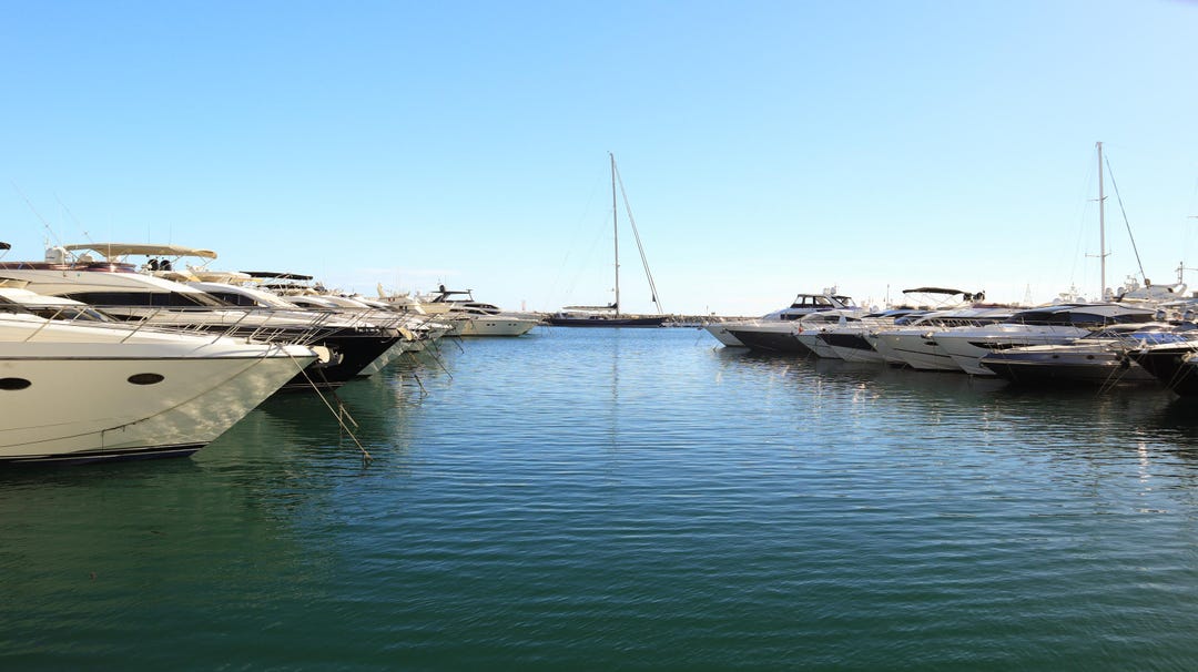 Luxury Yacht Marina Photography Print | Coastal Harbor Wall Art ...