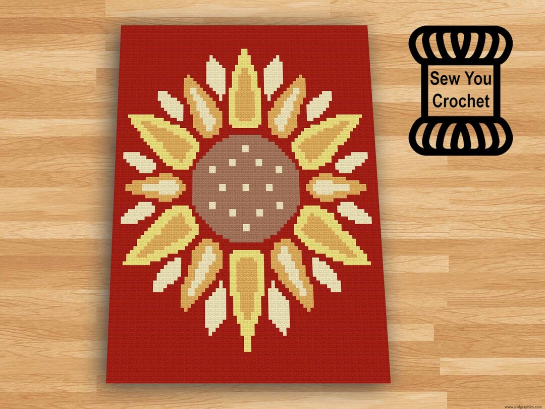 Sunflower Digital Download C2C Pattern - Etsy