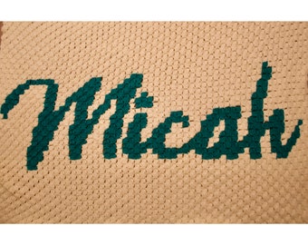 Crochet Cursive Pattern - Etsy