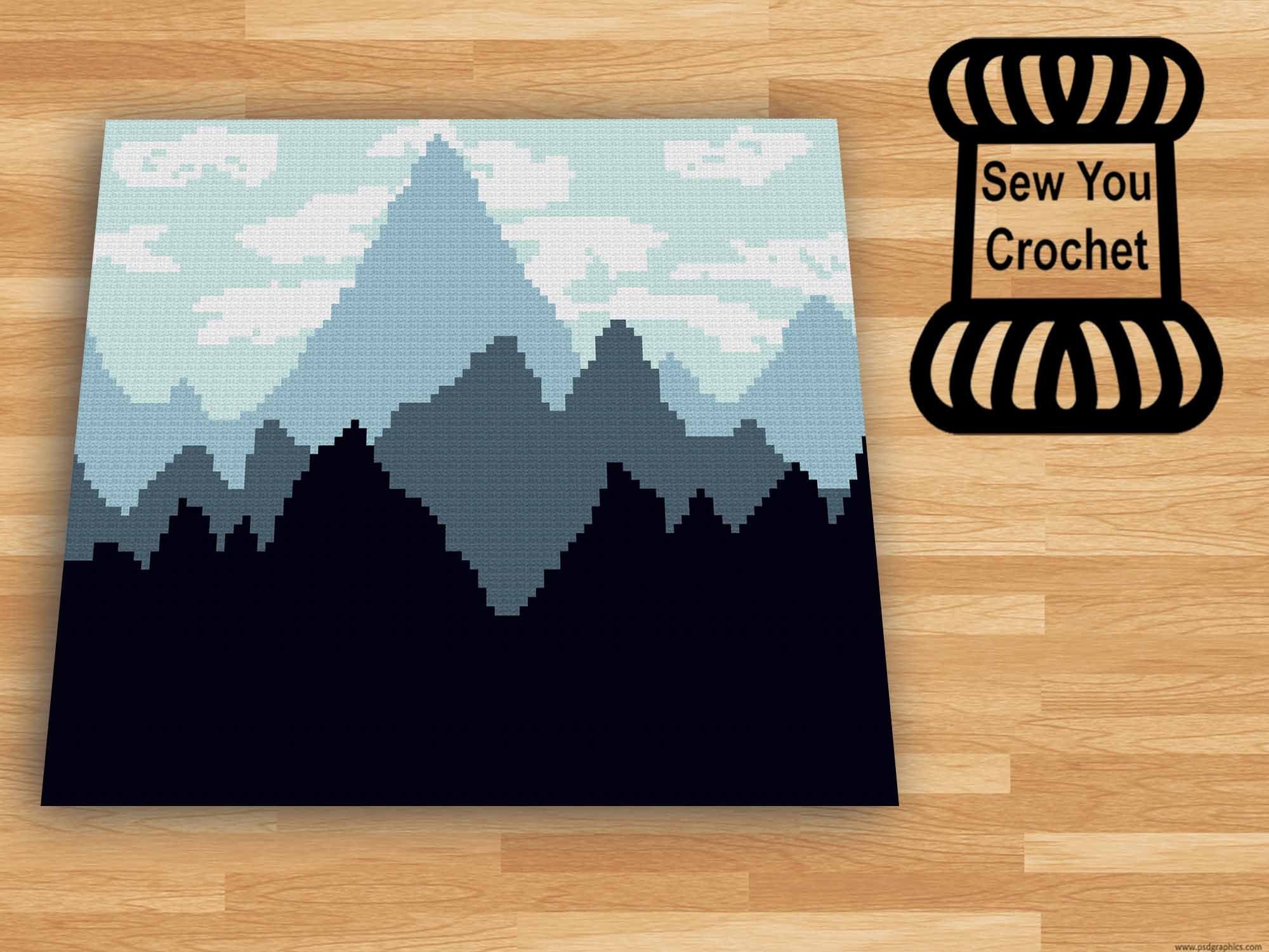 Blue Mountains Digital Download C2C Pattern - Etsy