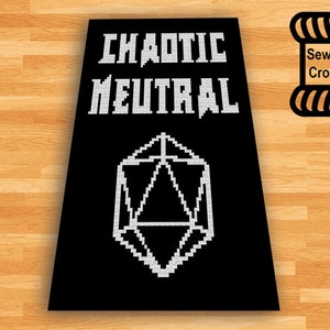 Dungeons and Dragons Chaotic Neutral Digital Download C2C Pattern - Etsy