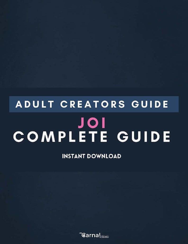 JOI - the Complete Guide | Onlyfans | Fansly | Peach | Reddit - Etsy