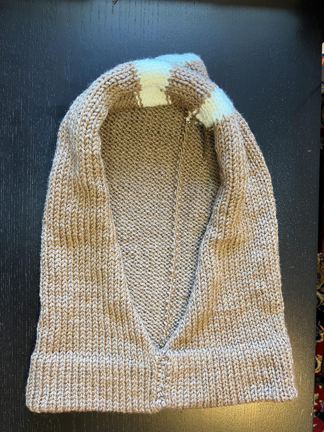 Flat Panel Hood Knitting Pattern | DIY Hood on a 48-needle Knitting ...