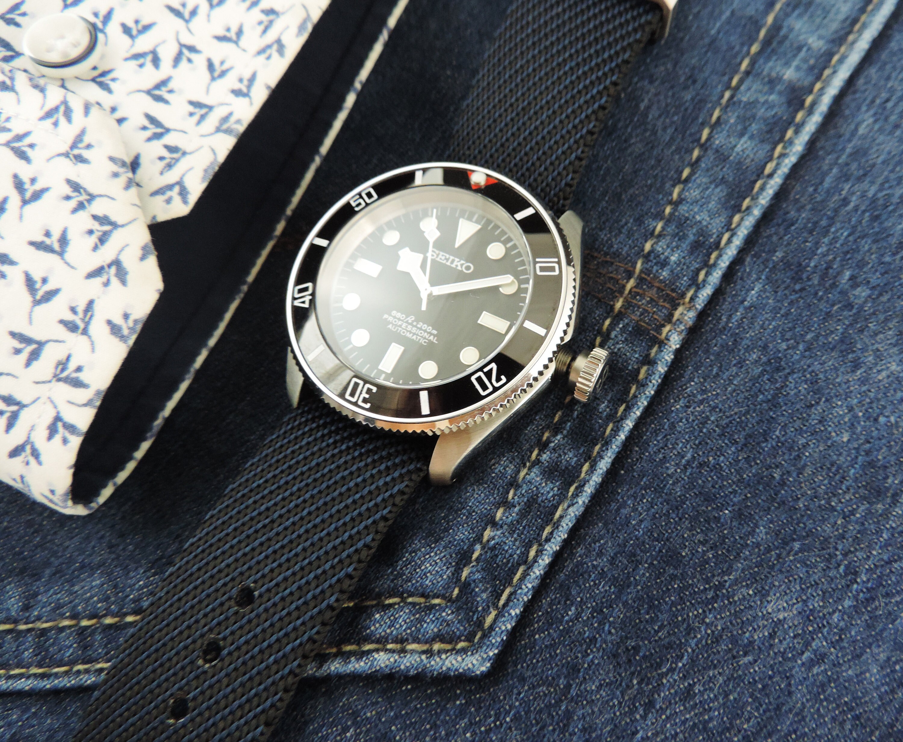 Watch Seiko Inspiration Tudor Black Bay Men Automatic - Etsy
