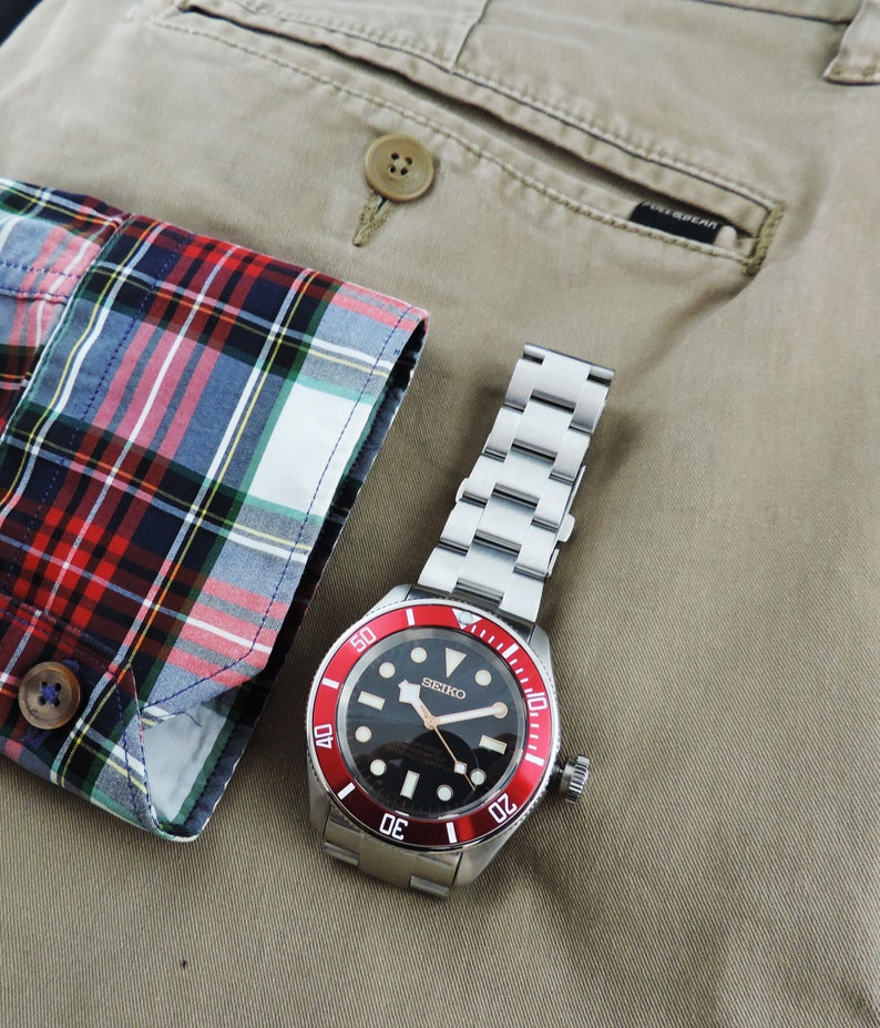 Watch Seiko Inspiration Tudor Black Bay Men Automatic - Etsy