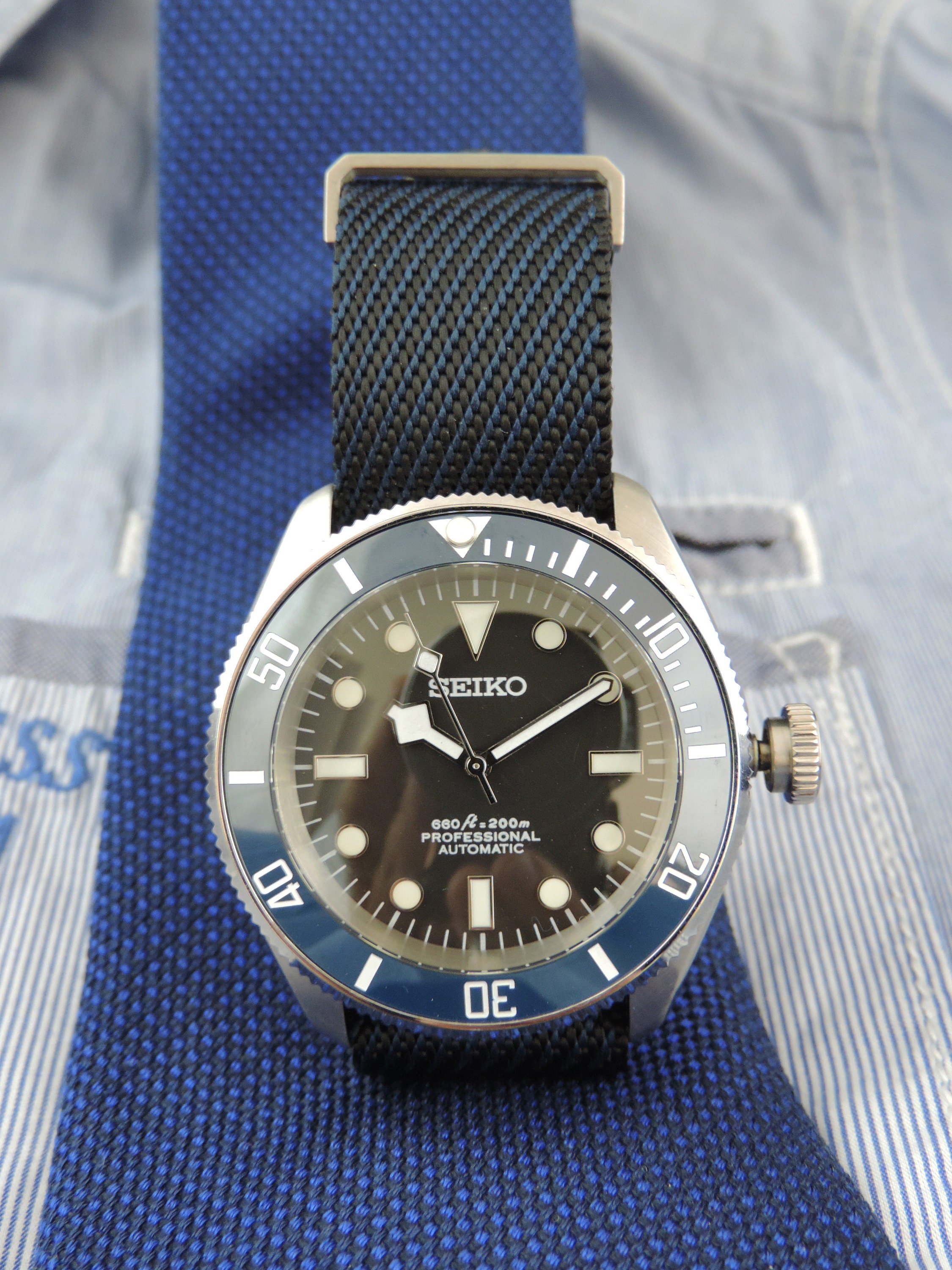 Watch Seiko Inspiration Tudor Black Bay Men Automatic - Etsy