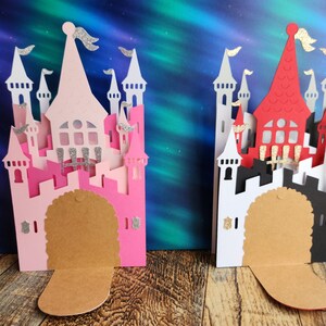Castle Box Card With Functioning Drawbridge in Your Choice of Color ...