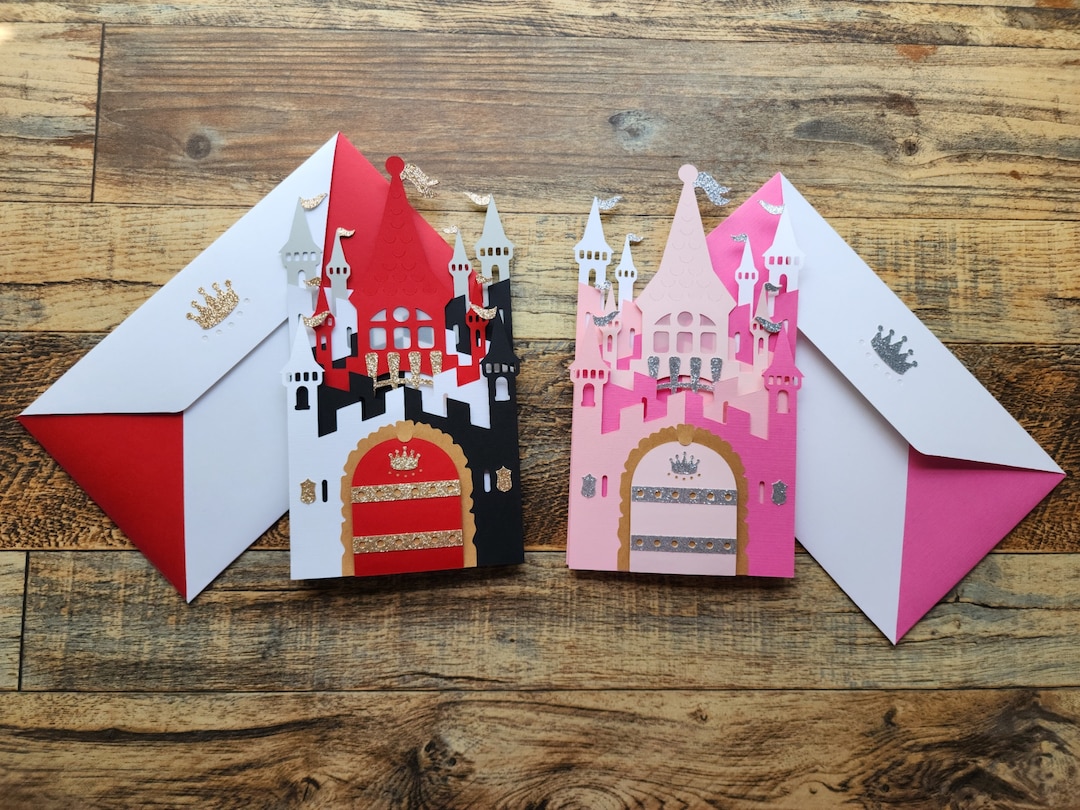 Castle Box Card With Functioning Drawbridge in Your Choice of Color ...