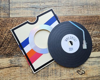 70's Style Birthday Card That Converts Into a Working Record Player 7 ...