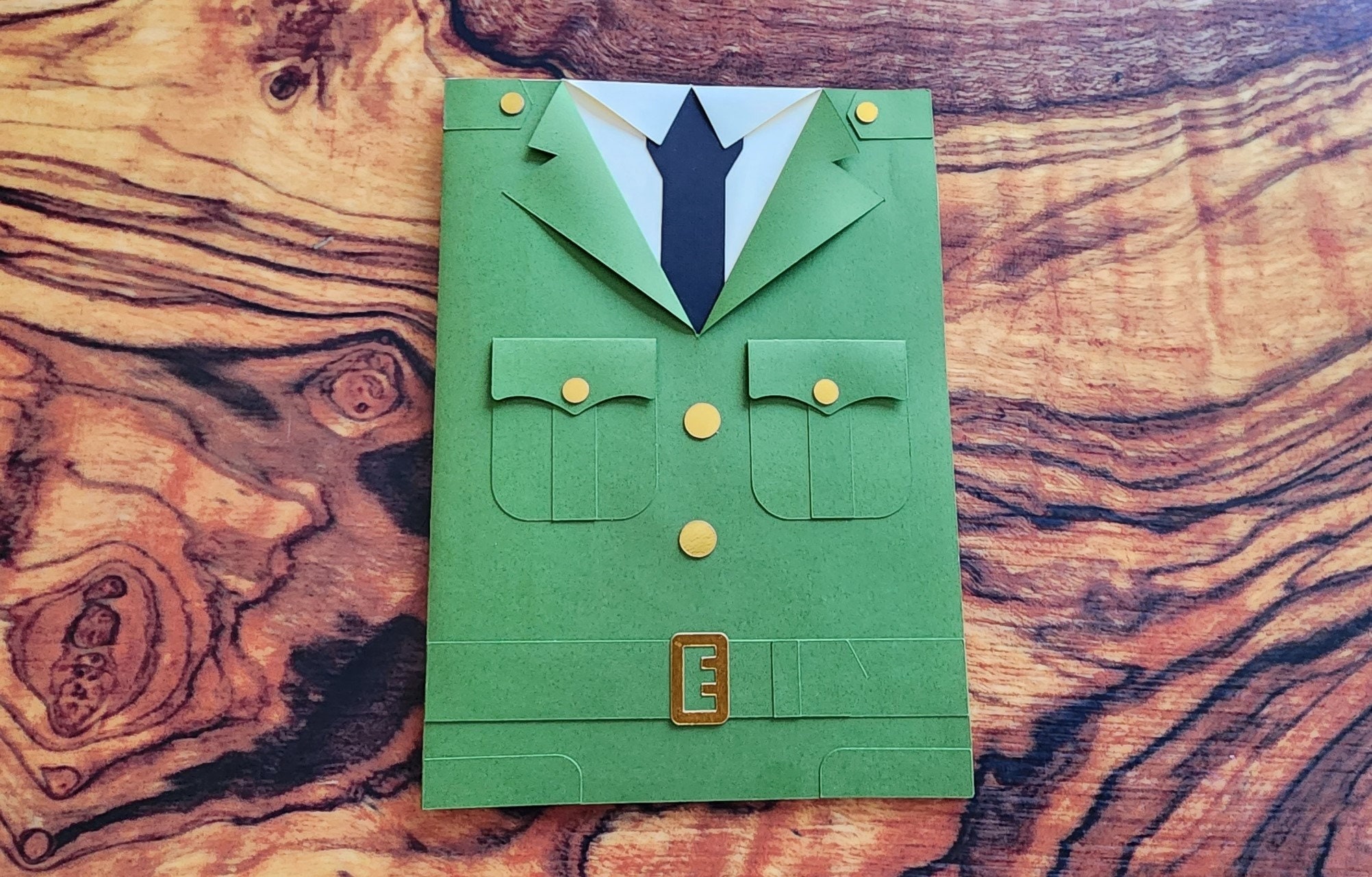 Military Style Jacket Card - Etsy