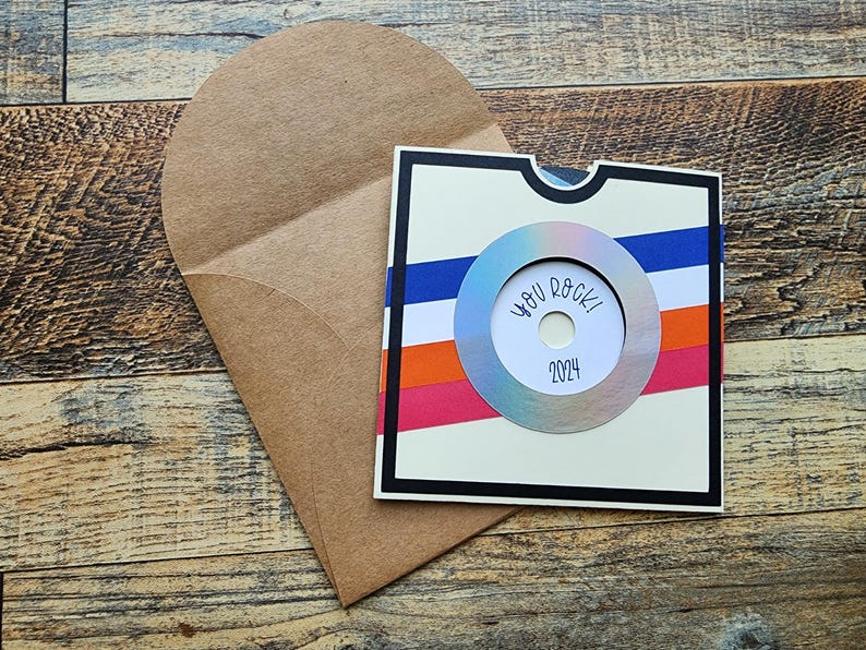 Vintage Style Record Card - Etsy